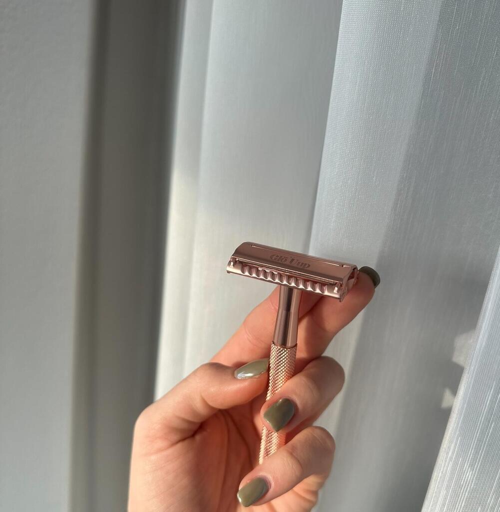 Safety Razor, Single Blade Razor GloUup, No Ingrown hairs, No Bumps ...