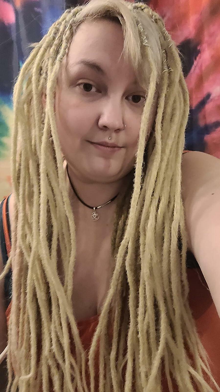 Kraler 36 Inch Long Dreadlock Extensions Thin 0.6cm SE Fake Dreads ...