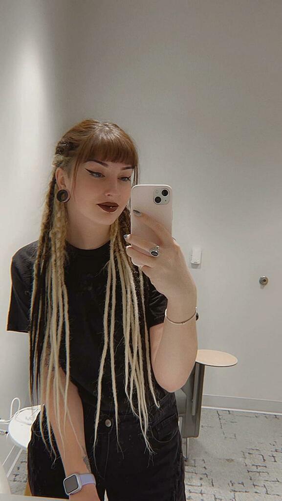 Kraler 36 Inch Long Dreadlock Extensions Thin 0.6cm SE Fake Dreads ...