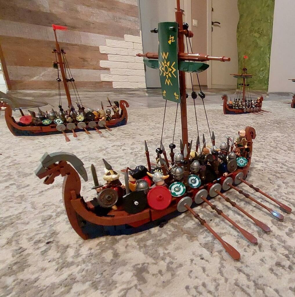 Viking Longship Building Blocks