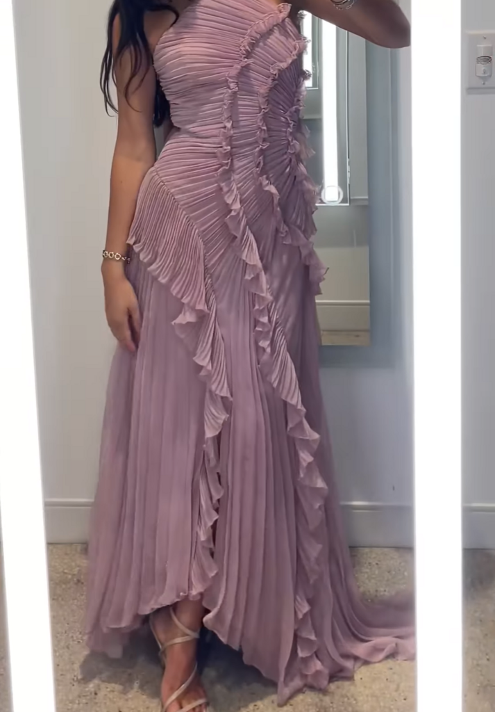 Amara Halter Dress - Dusty Mauve Purple – OmorFos