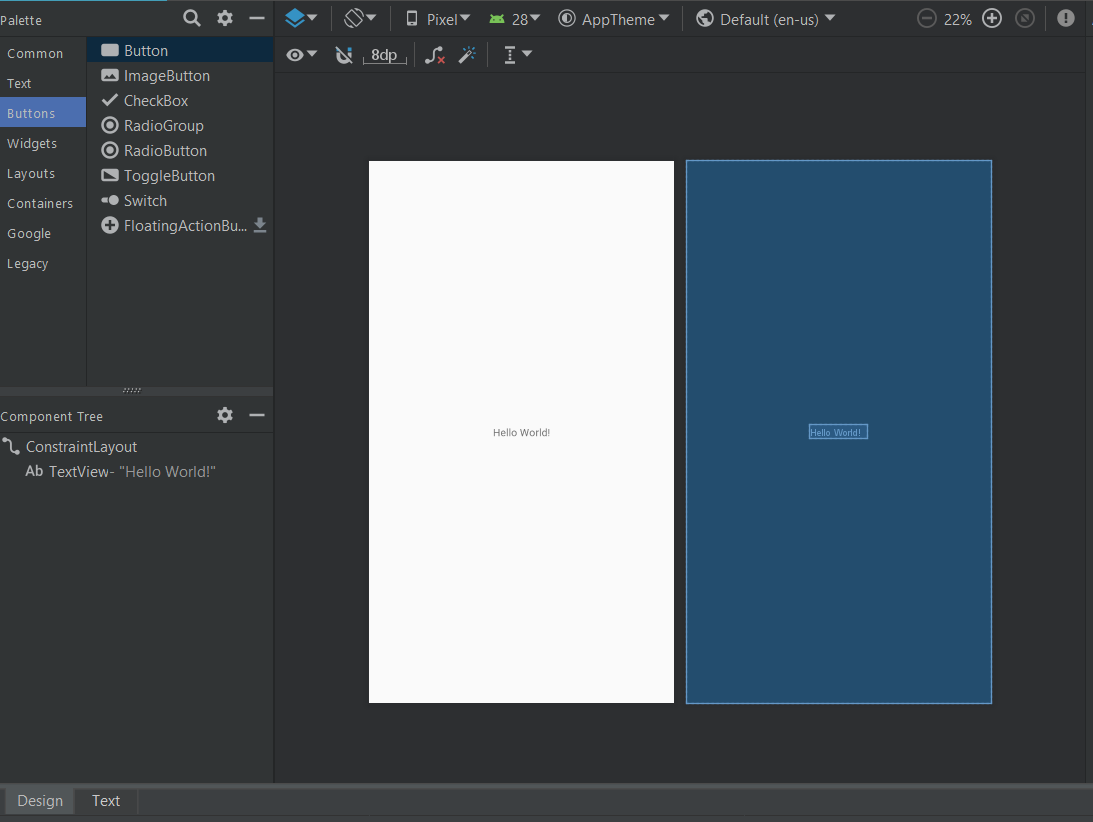my first android app: Slides