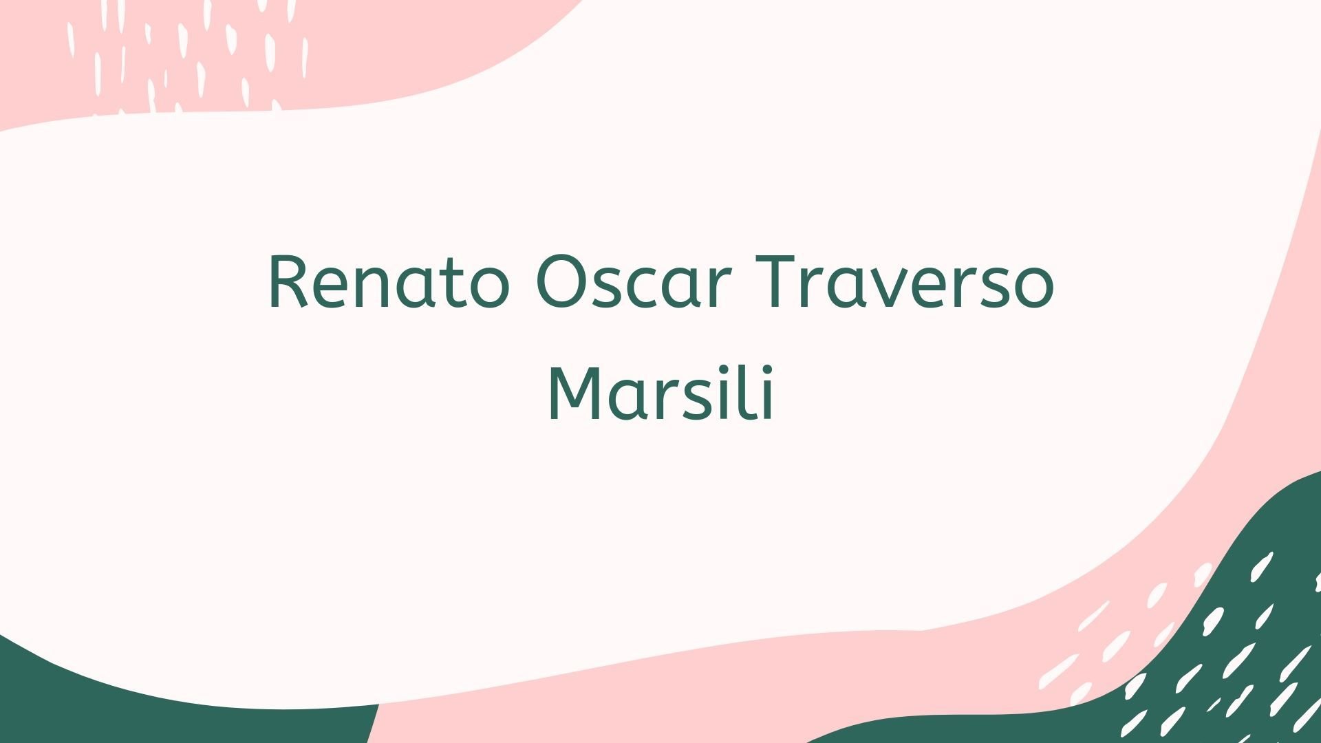 Renato Oscar Traverso Marsili