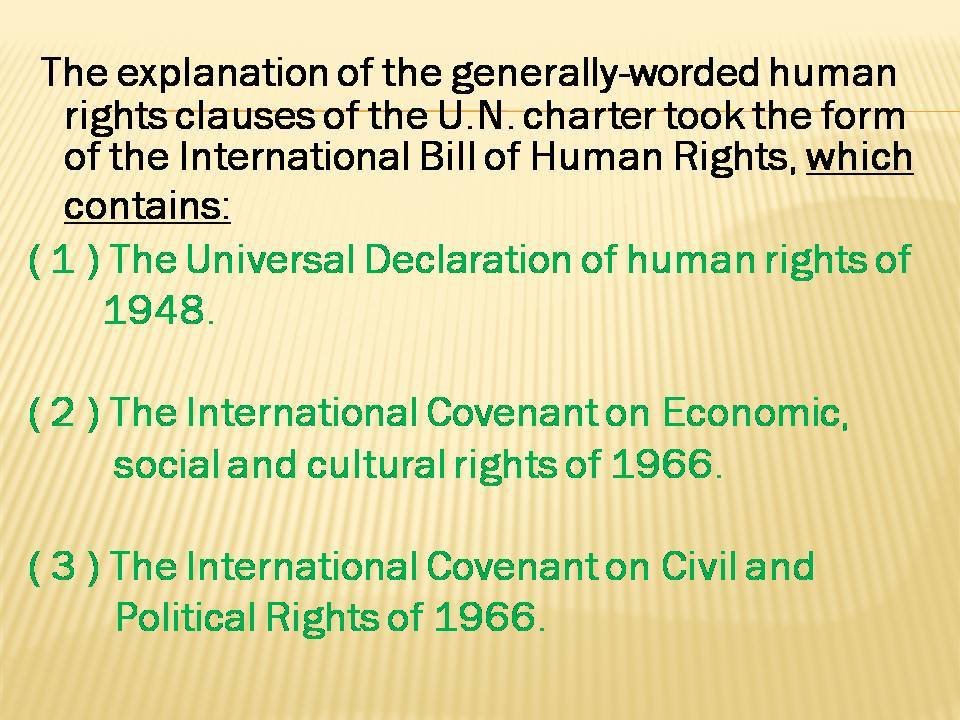 David Ford Avon CT - Various types of Sources of Human Rights