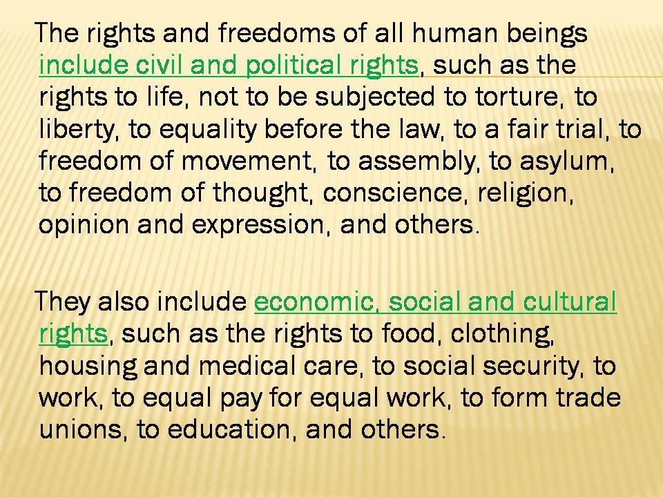 David Ford Avon CT - Various types of Sources of Human Rights