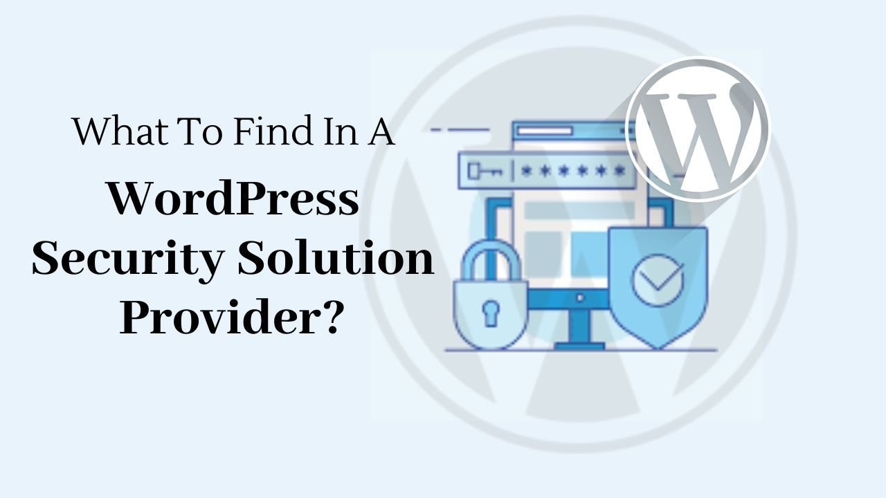 What To Find In A WordPress Security Solution Provider?