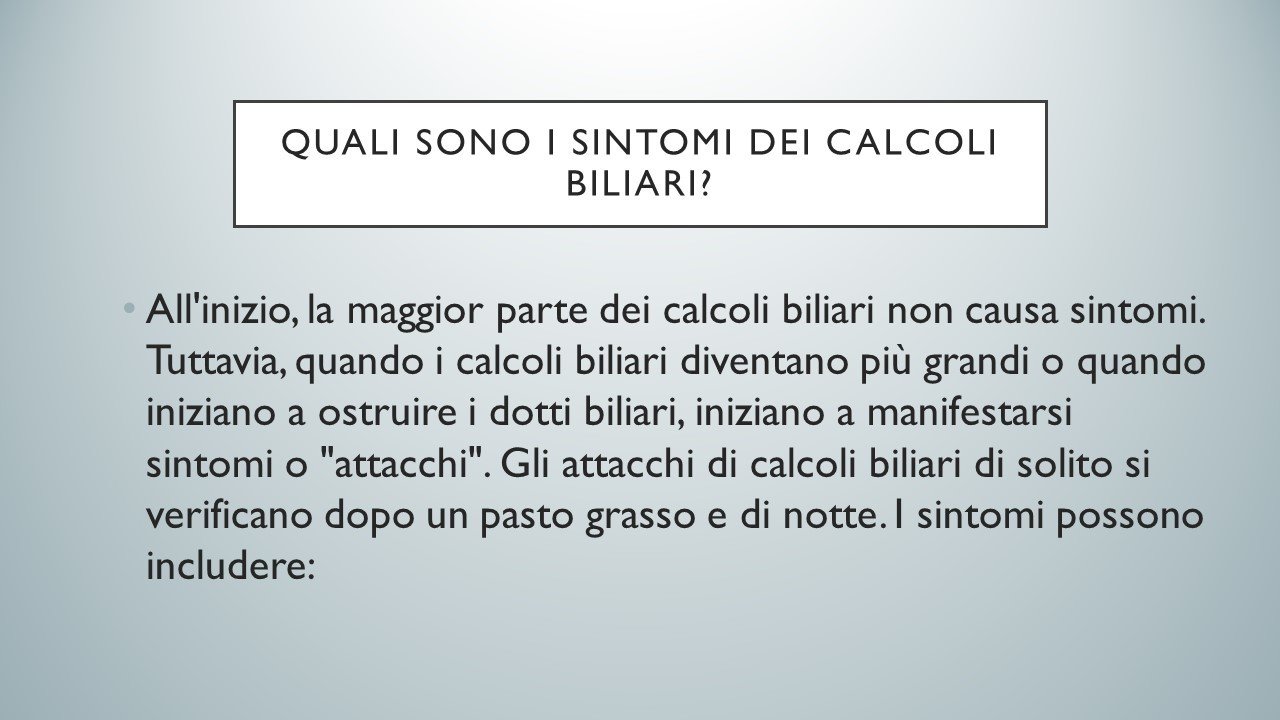 I calcoli biliari possono essere un dolore alla schiena | Evasione ...