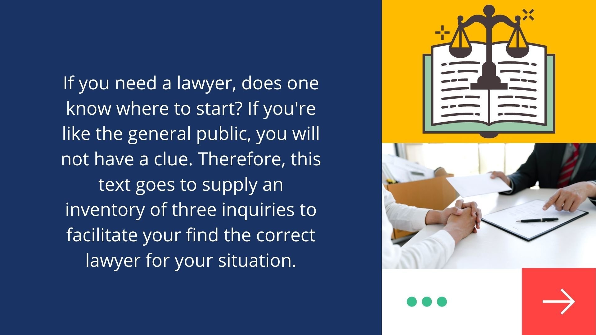 Elliott Dear Esq | Three questions to assist in finding the right lawyer