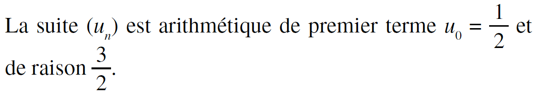 Suites arithmétiques - Suites géométriques
