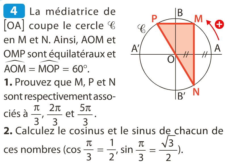 2nd Trigonomtrie Valeurs Remarquables De Cosinus Et Sinus