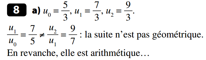 Suites arithmétiques - Suites géométriques