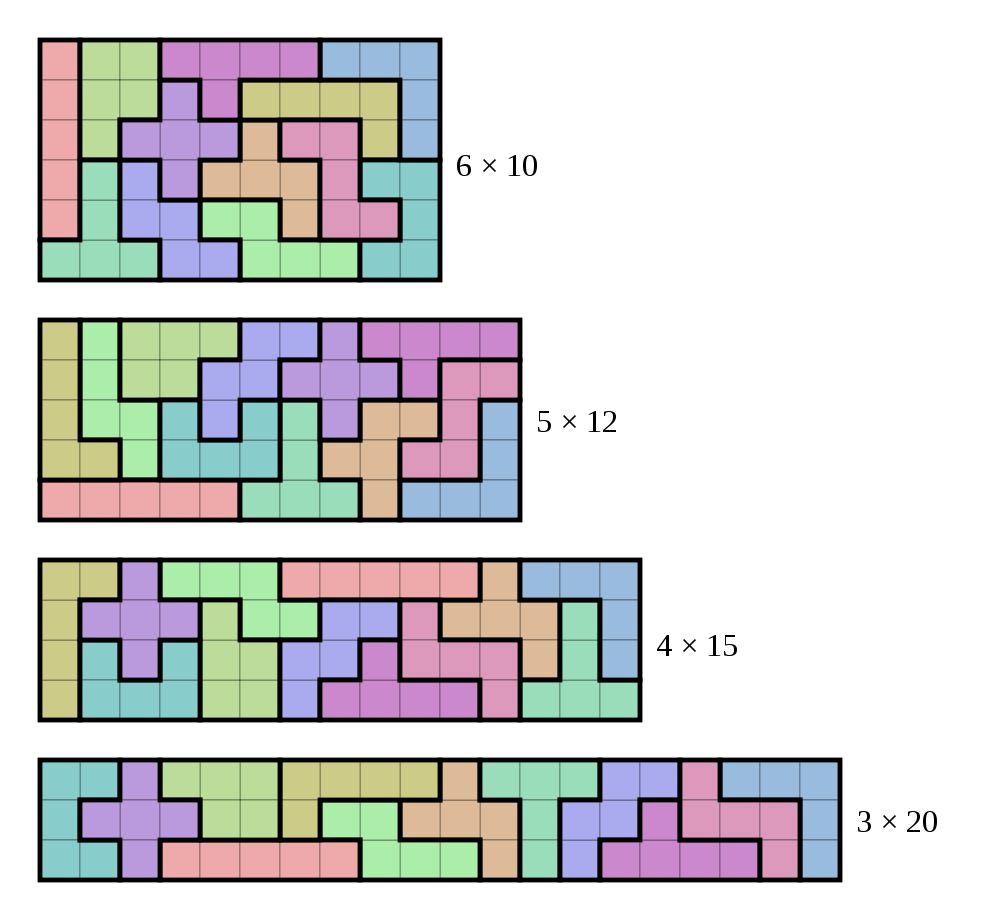 Pentominoes Exact Covers And Algorithm X