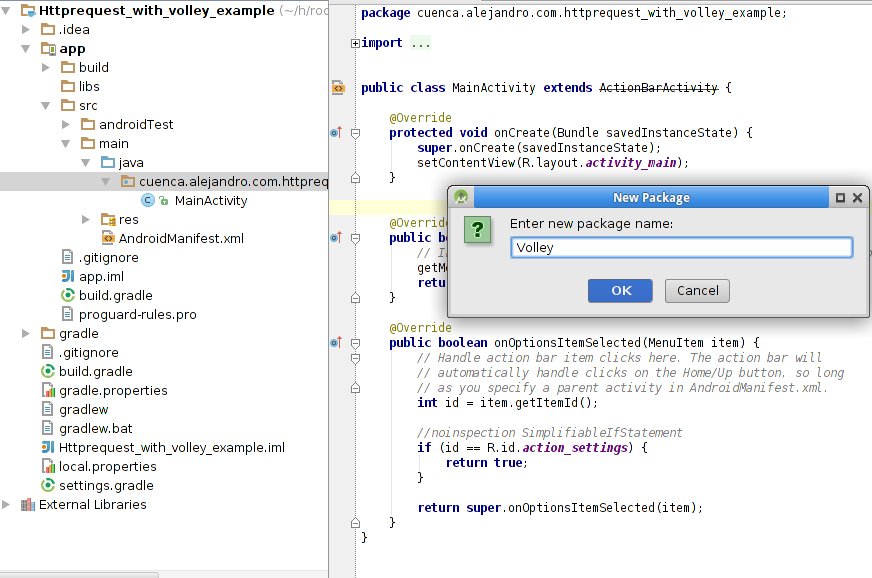 Conectar web service con android usando volley
