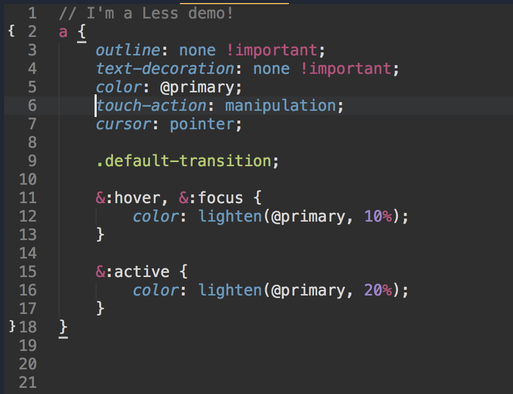 Getting Started with Less