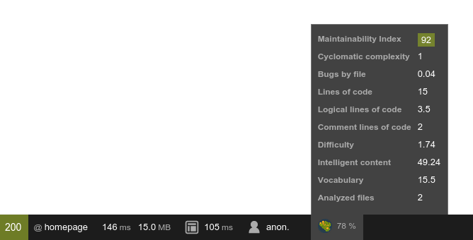 Présentation rapide de PhpMetrics