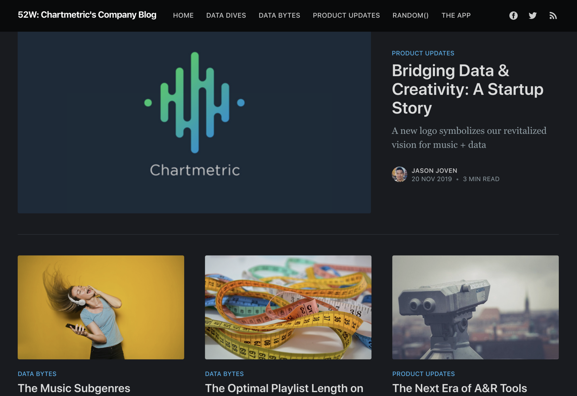 Introducing Chartmetric (last updated - Oct 2019)