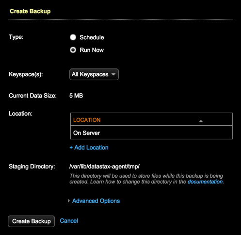 Backup and Restore in Cassandra and OpsCenter