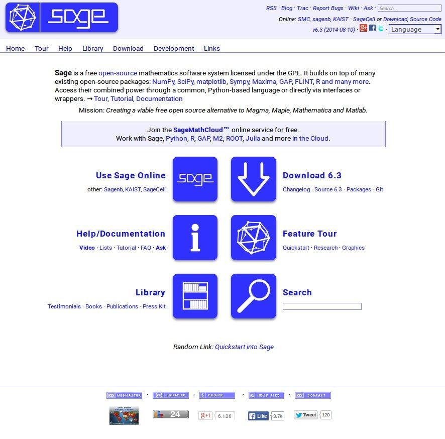 Matemáticas Interactivas y Visuales con Sage 2014