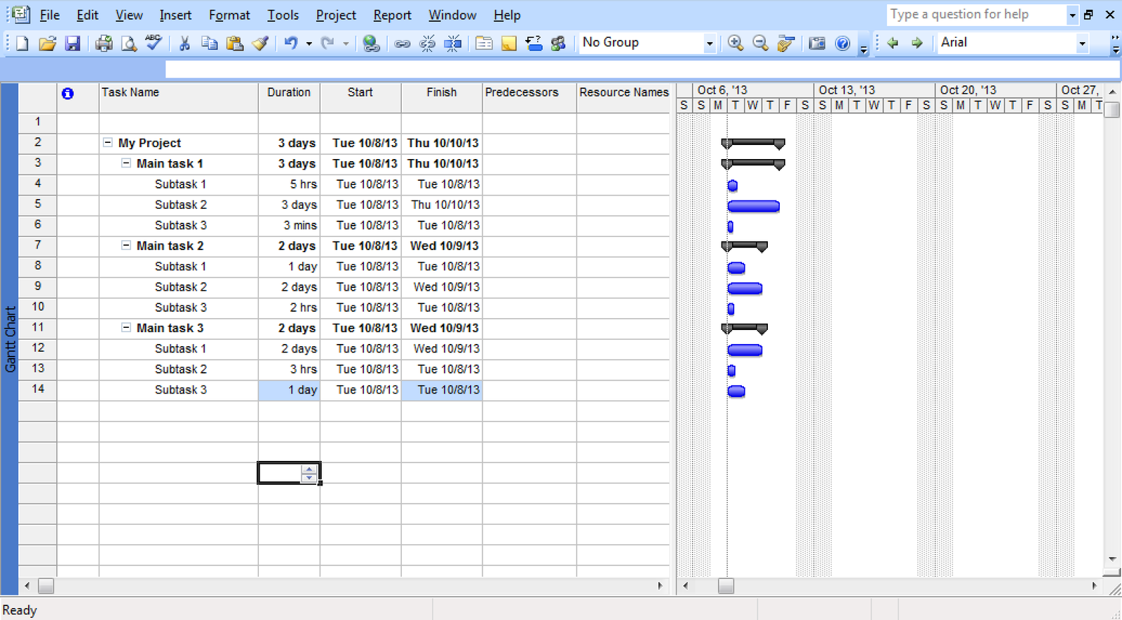 Creating A Simple Project Plan In Microsoft Project