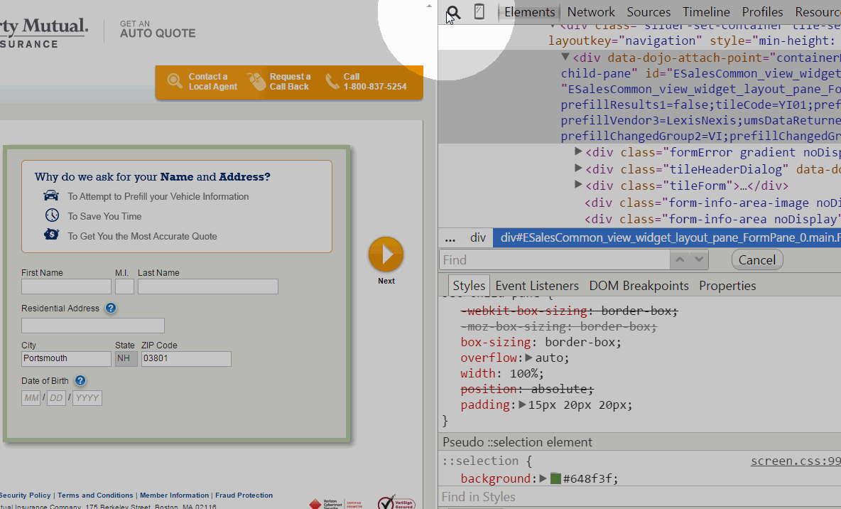 Chrome Dev Tools