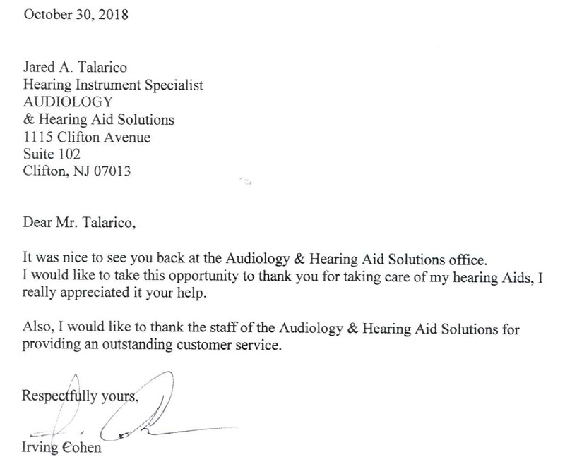 Outstanding Customer Service - Audiology & Hearing Aid Solutions
