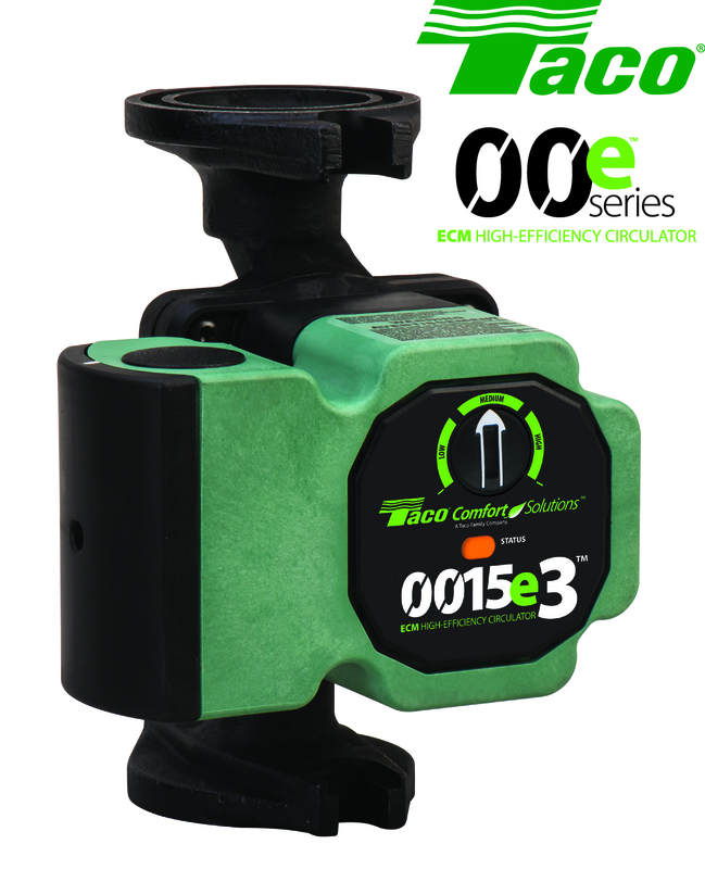 Taco 0015e3 High Efficiency 3 Speed Circulator