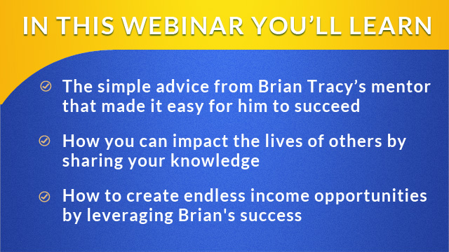 Brian Tracy's 7 Proven Steps To A Highly Lucrative Career