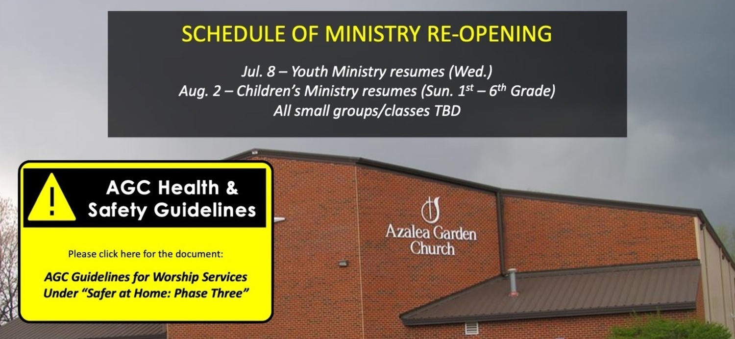 Azalea Garden Church | news