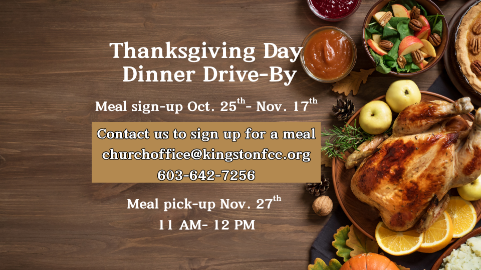 First Congregational Church of Kingston, NH | Thanksgiving Meal