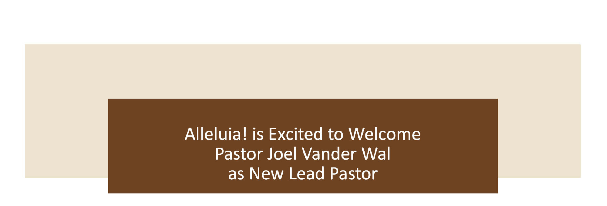 Alleluia! Lutheran Church | Home