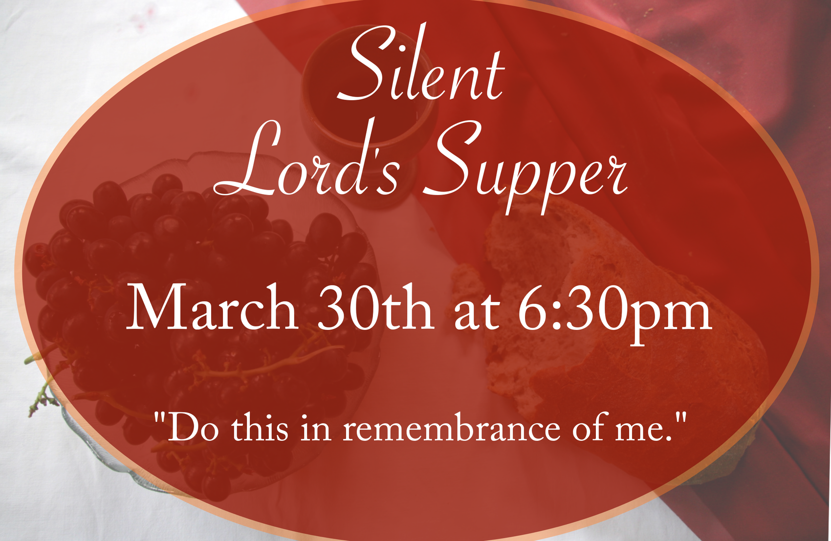 Calvary Baptist Church | Silent Lord's Supper Service | Fri, Mar