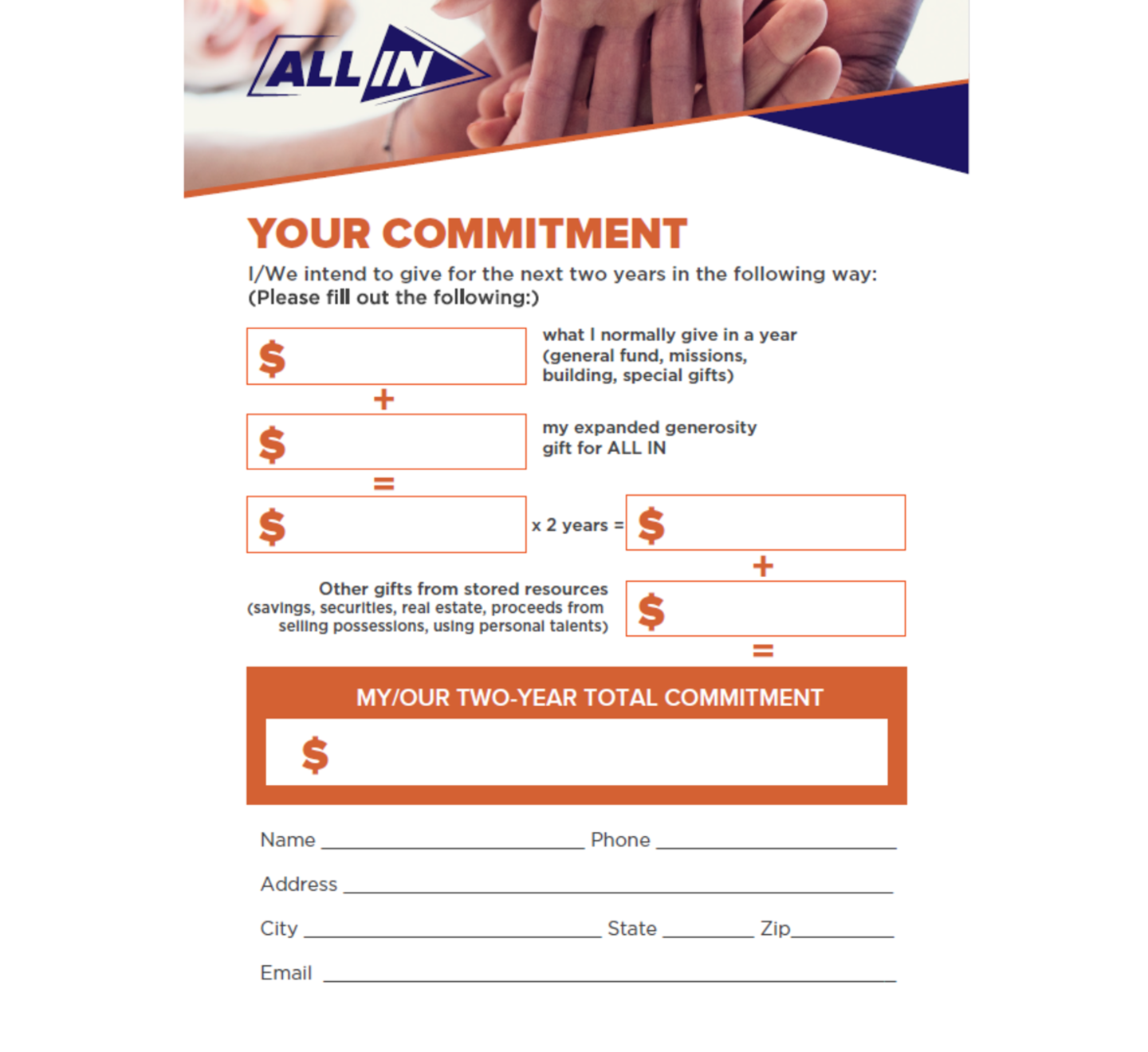 Our Savior Lutheran Church | All In