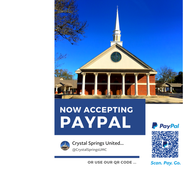 Crystal Springs Methodist Church | ONLINE GIVING