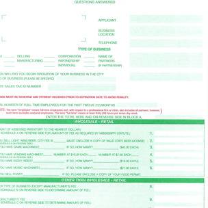City of Ellisville, Ms | Privilege License