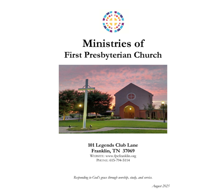First Presbyterian Church | Ministry Booklet