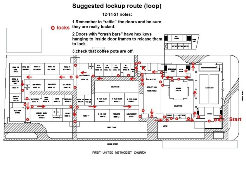 First United Methodist Church of Lake Jackson | Church Interior Map