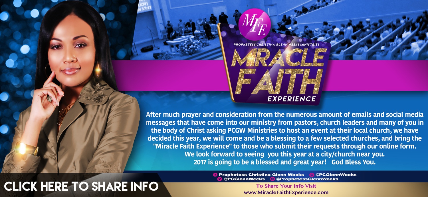 PCGW Ministries | Miracle Faith Experience