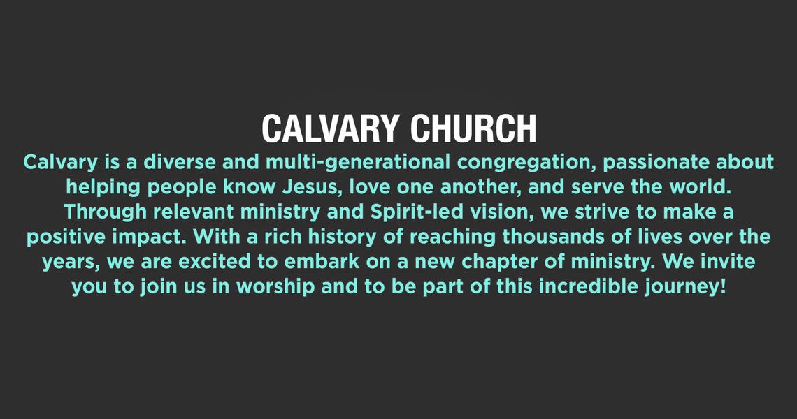 Calvary Church | About Us