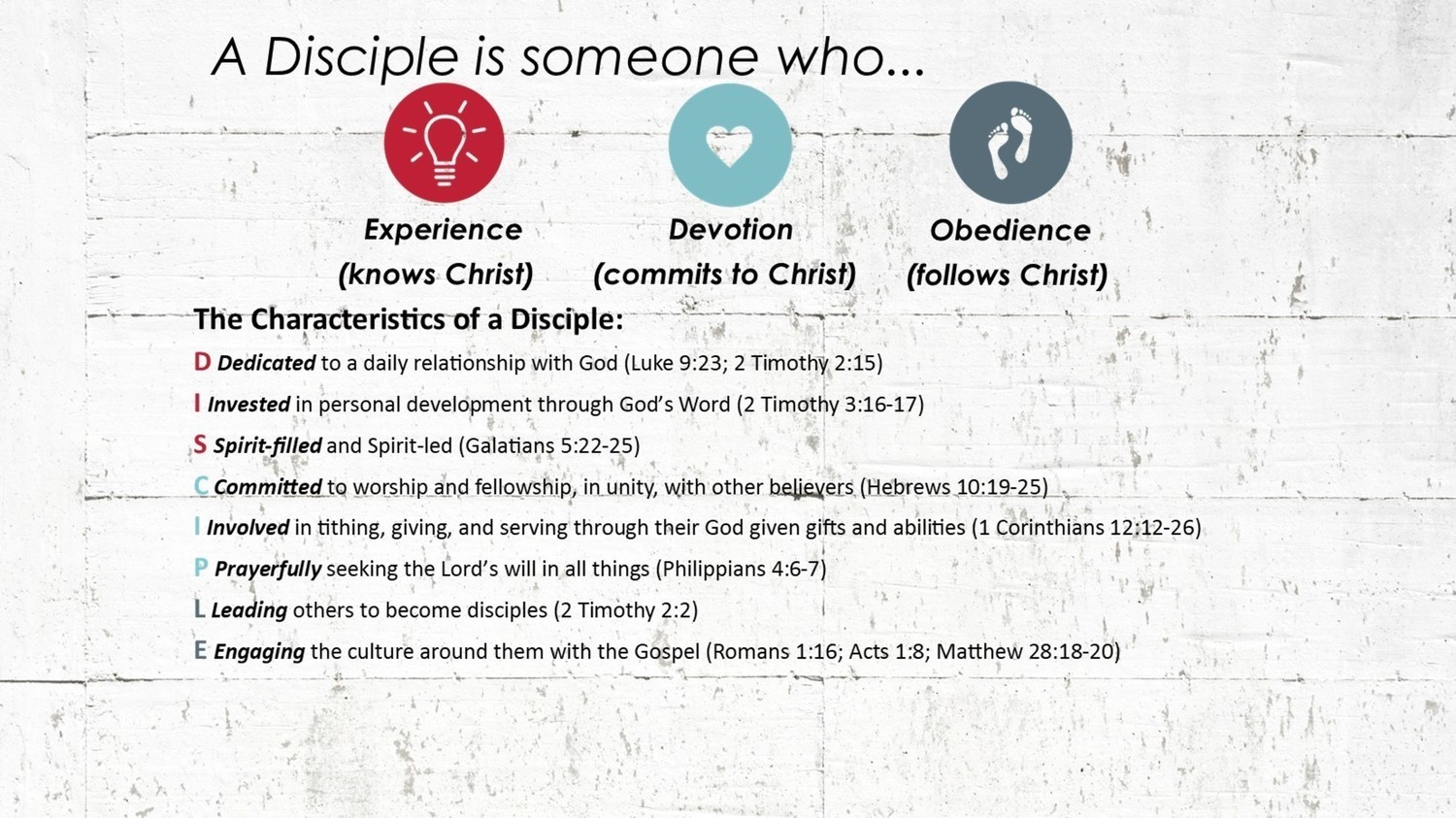 calvary pampa | WHAT IS A DISCIPLE?