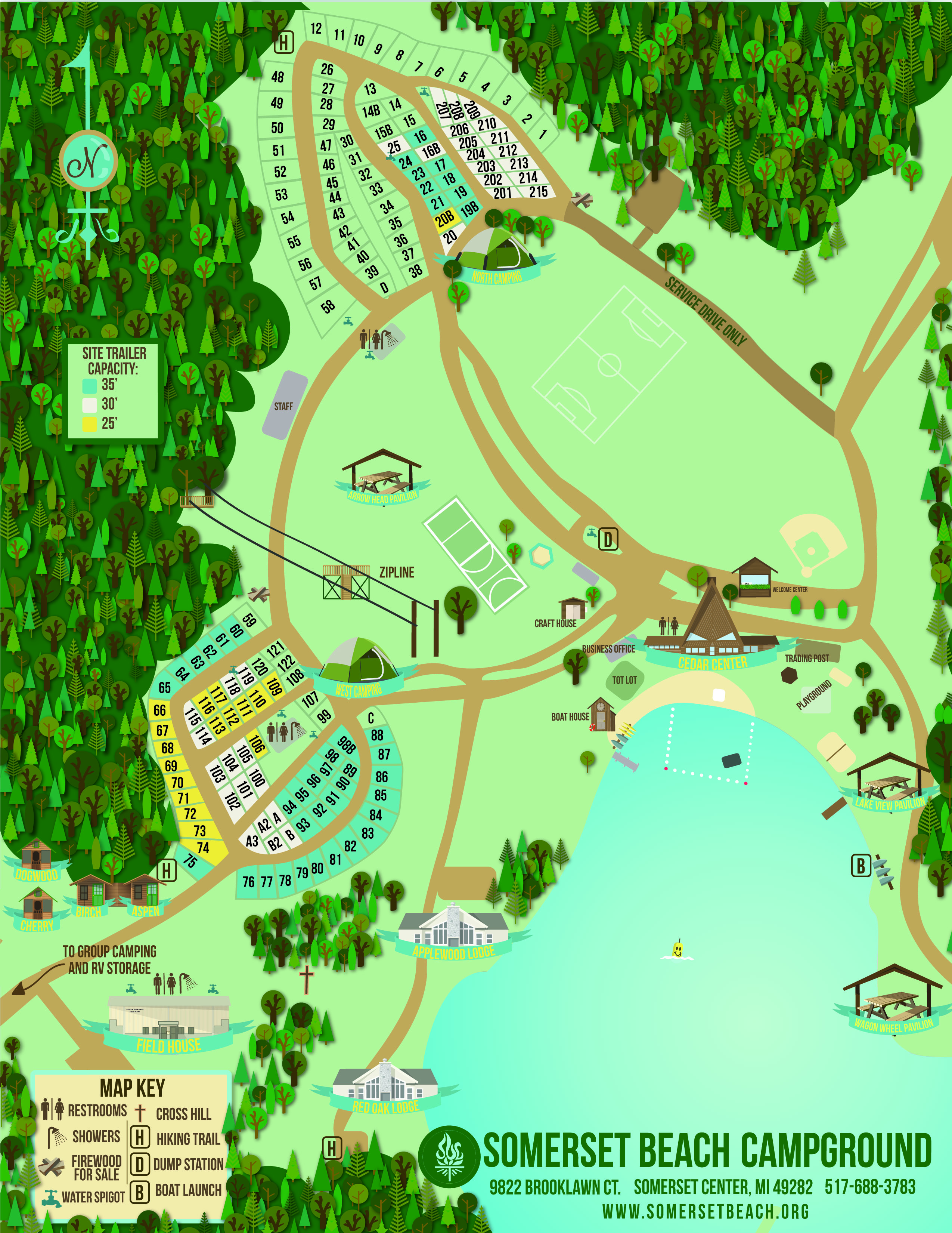 Somerset Beach Campground | camp maps