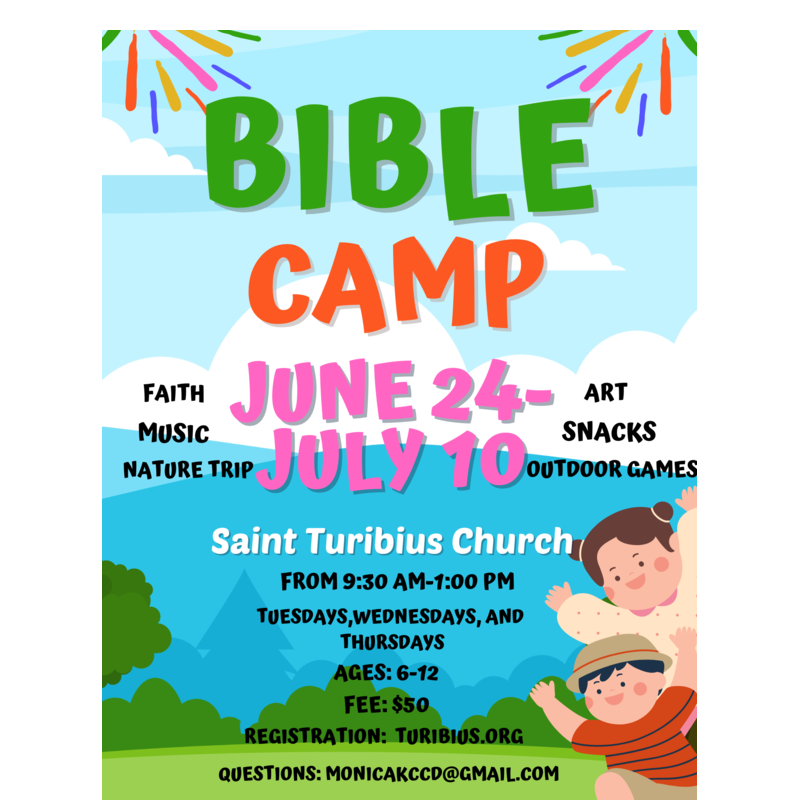 St Turibius Parish | Summer Bible Camp-2025