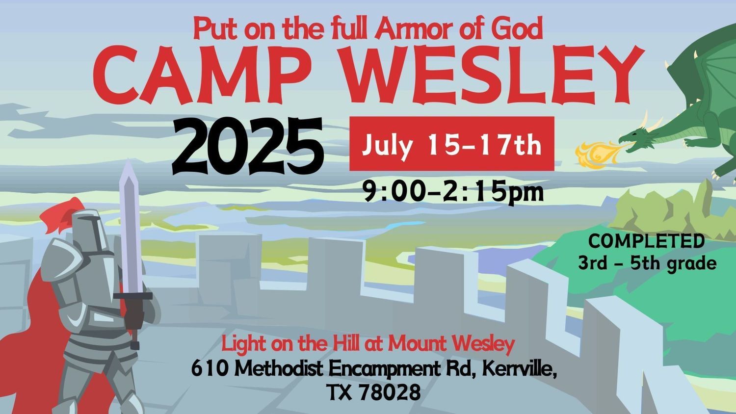 Kerrville First United Methodist Church | Camp Wesley Day Camp