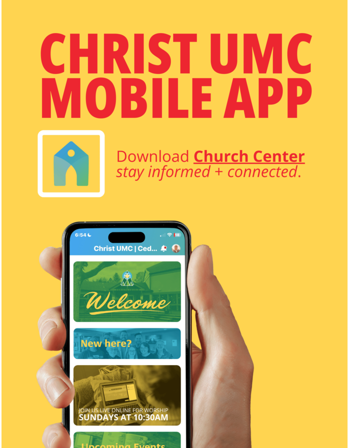 Christ United Methodist Church | Church Center App