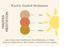 Davis Community Church | Davis Meditation Kirtan | Wed, May 21st 6pm