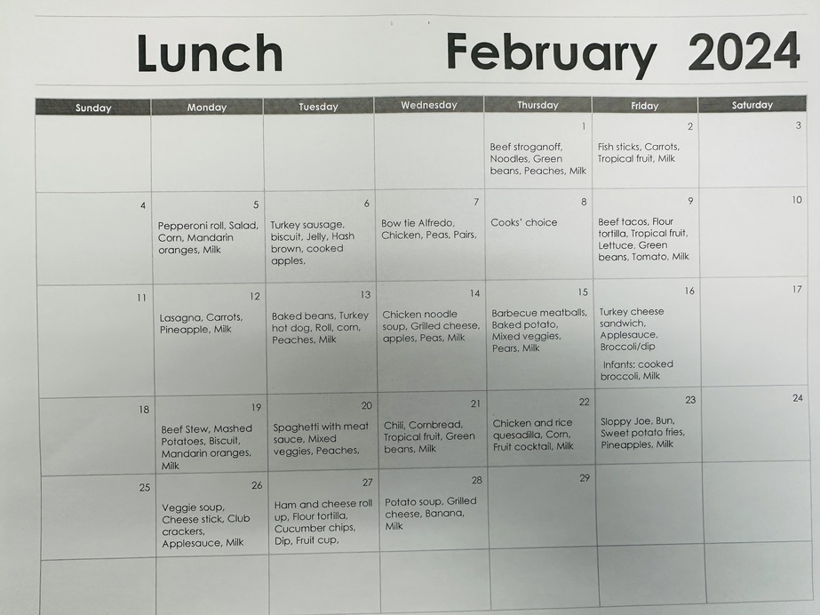 Fifth Avenue Baptist Church | Menus