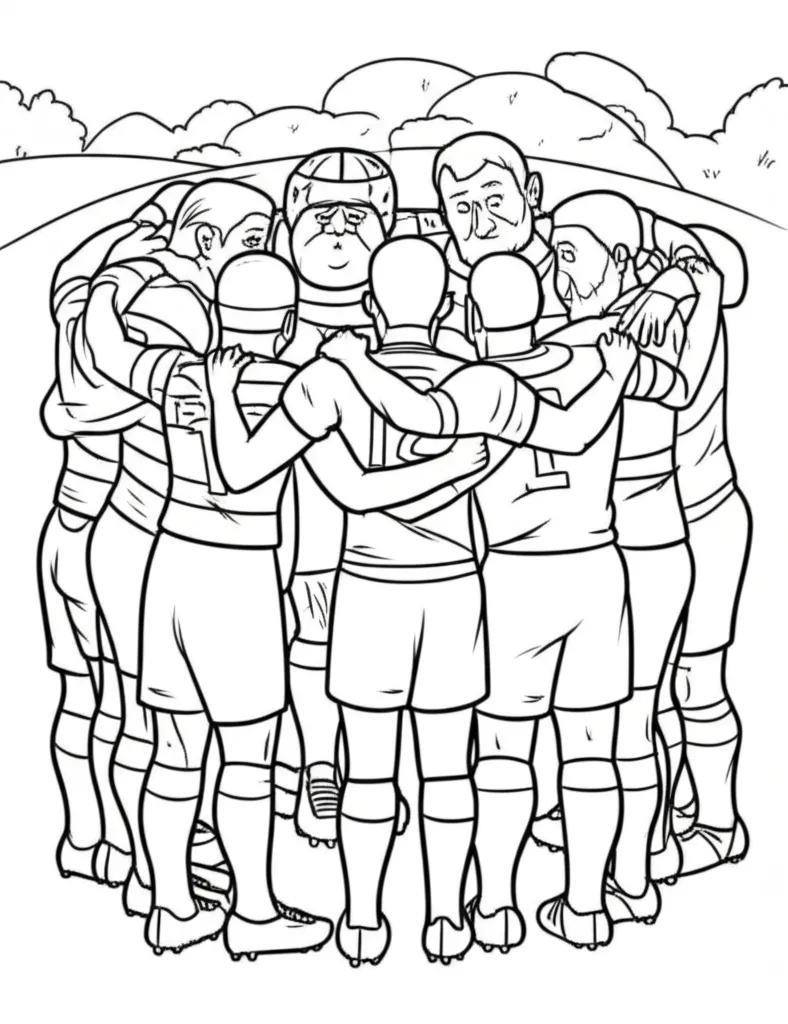 Rugby Coloring Pages - Sports Coloring Pages