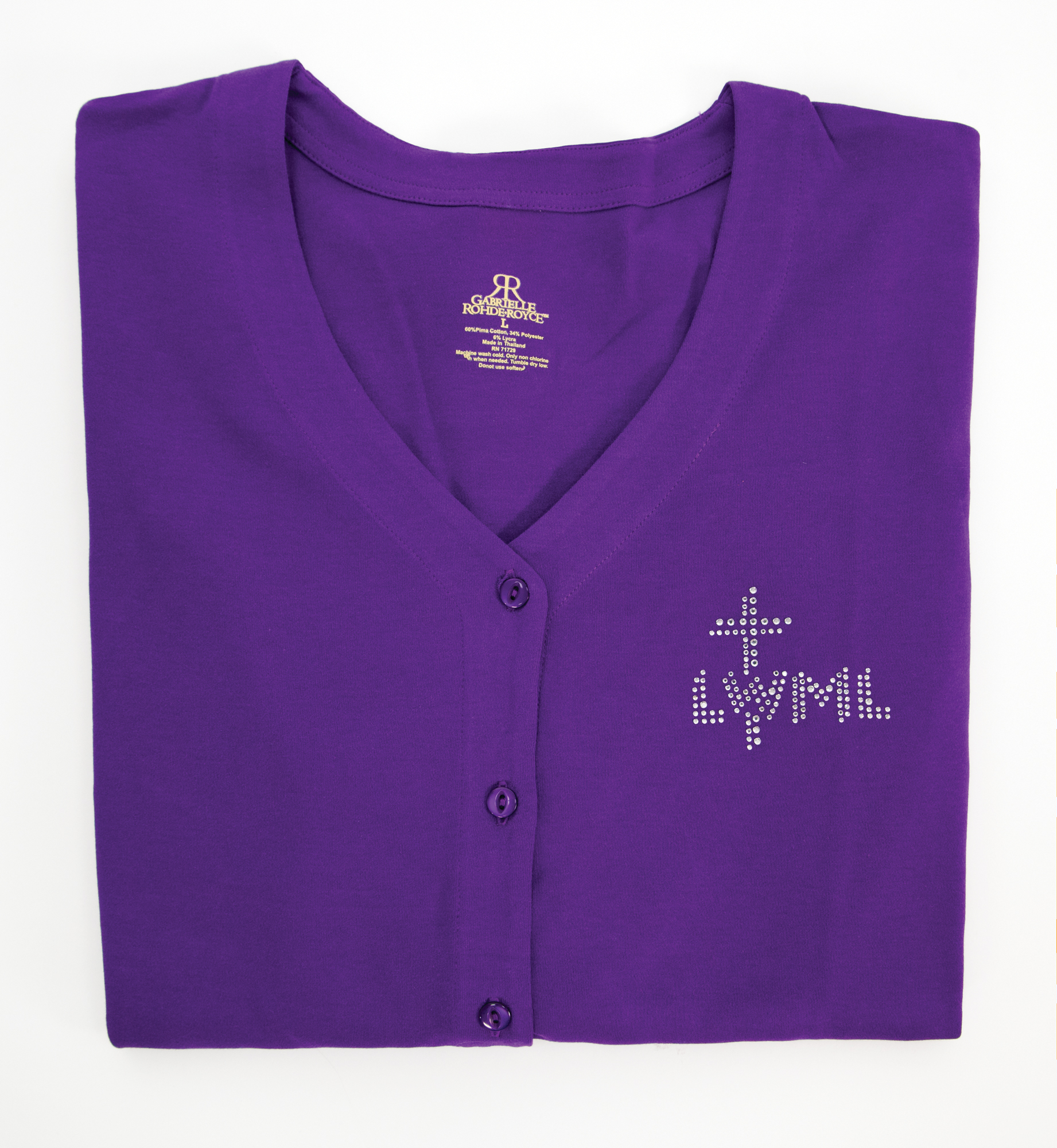 Purple LWML Cardigan - Large
