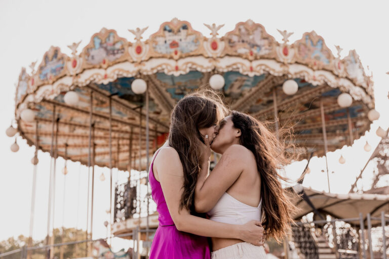 A Lesbian Proposal by the Eiffel Tower in Paris