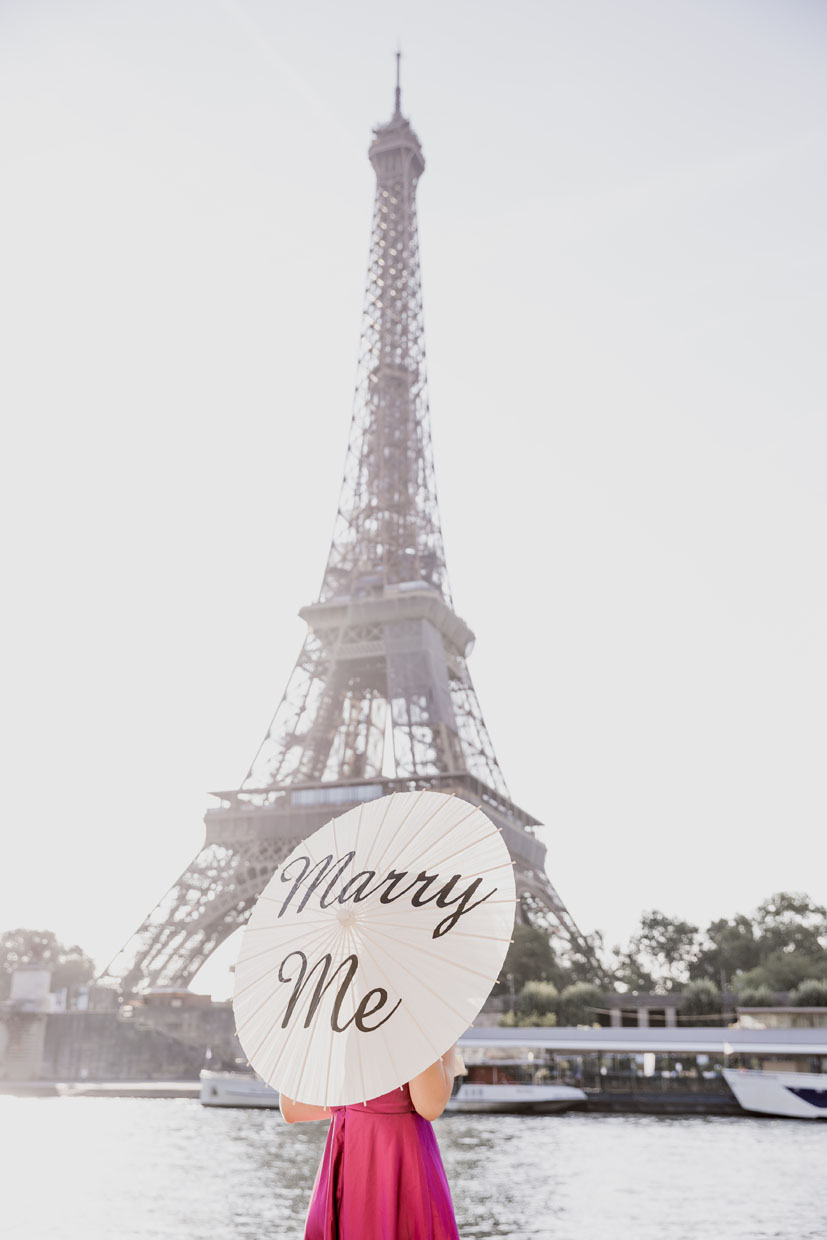 A Lesbian Proposal by the Eiffel Tower in Paris