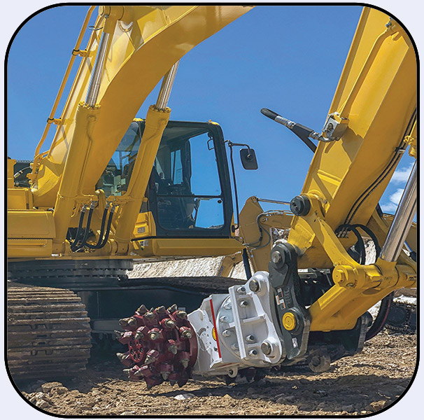 AQ-5 on Komatsu PC490 Drum Cutter at Pike's Peak | Antraquip ...